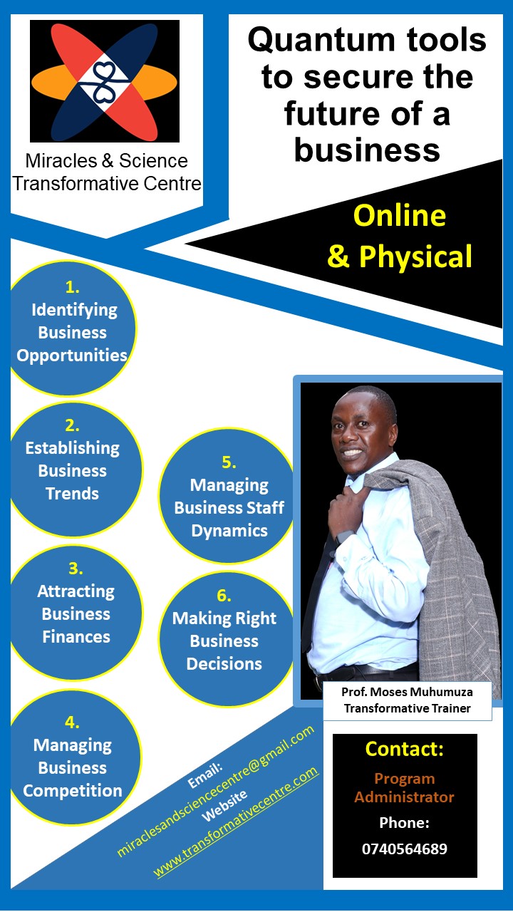 Register for Quantum Tools to Secure the future of a Business - Miracles and Science Center